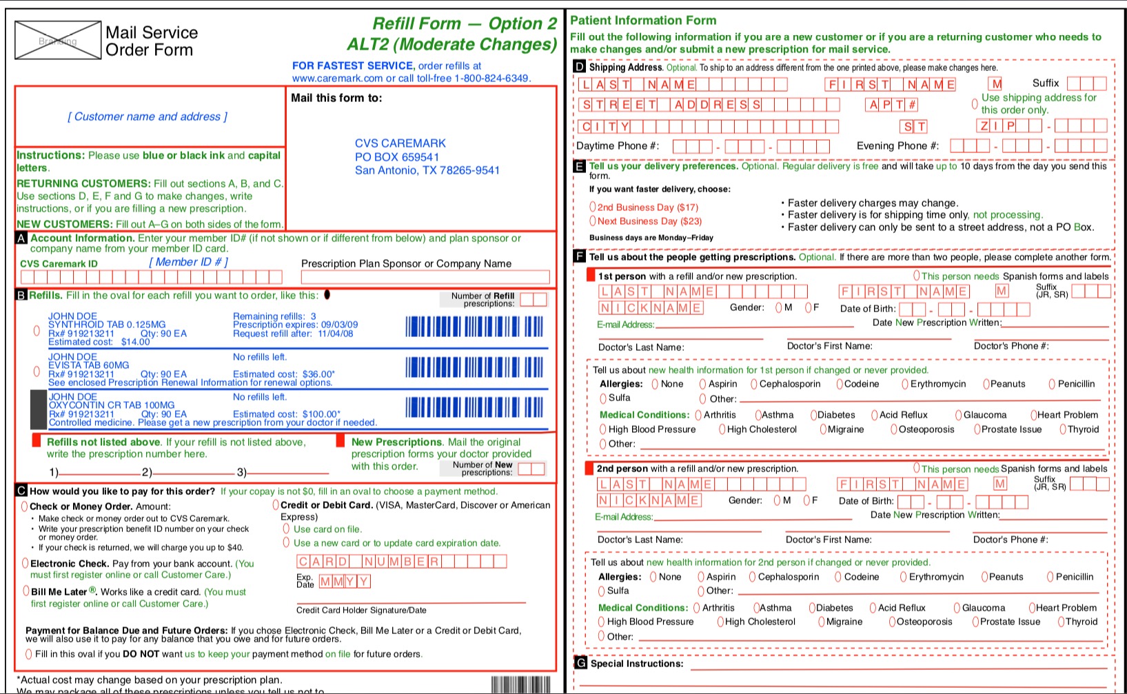 Print Rx Form Redesign – Cassie Carter, PhD
